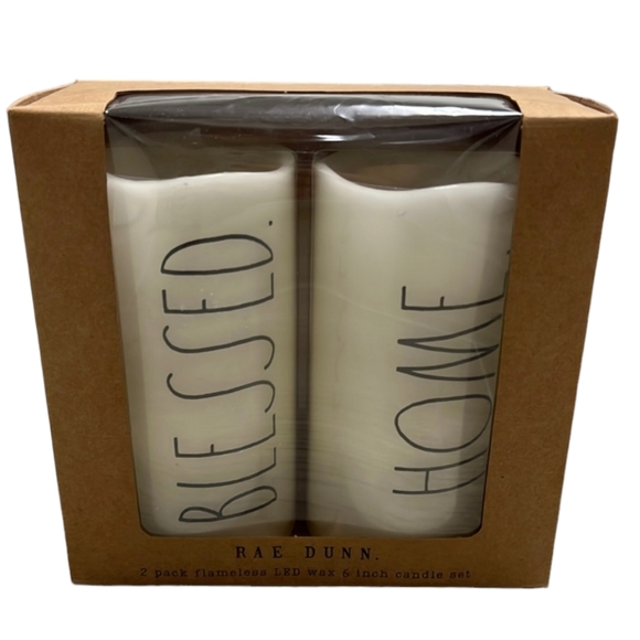 Rae Dunn | Accents | Nwt Rae Dunn 2 Pack Led Flameless Candles | Poshmark